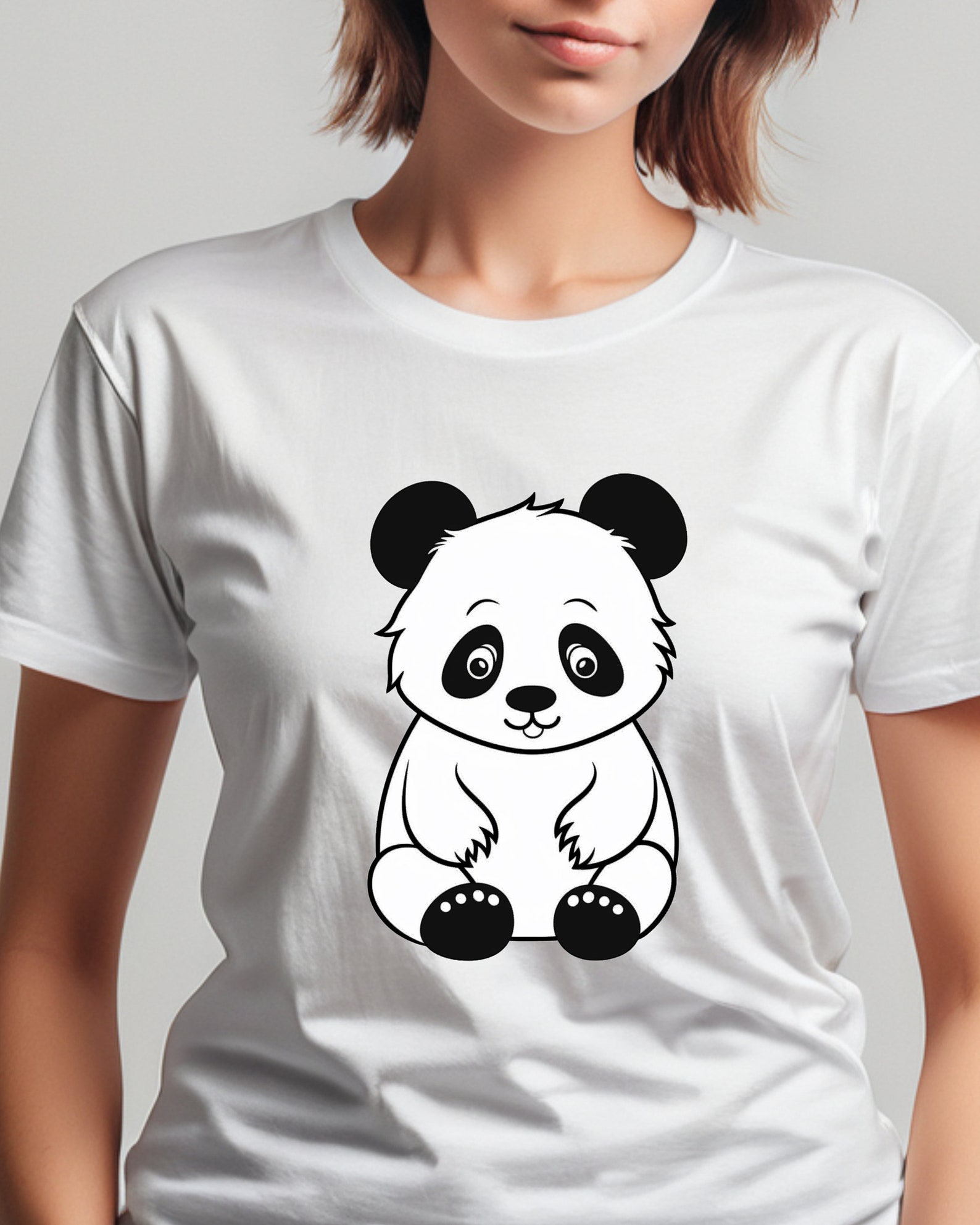 PANDA SVG, Cute PANDA Svg, Cartoon Panda Svg, Panda Clipart, Panda Svg ...