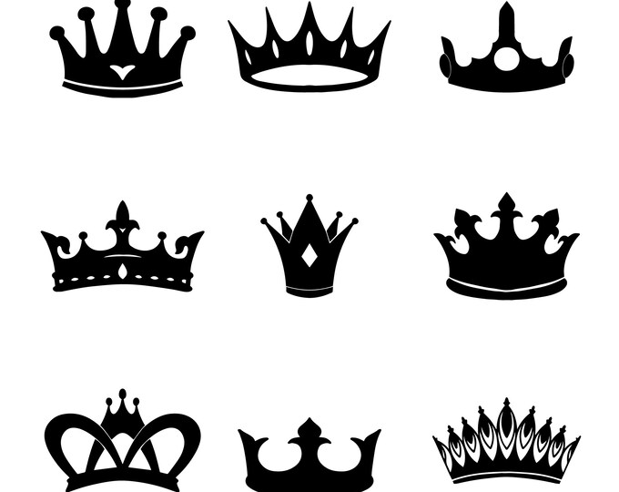 Royal Crown SVG File, King Crown SVG, Queen Crown SVG, Princess Tiara ...