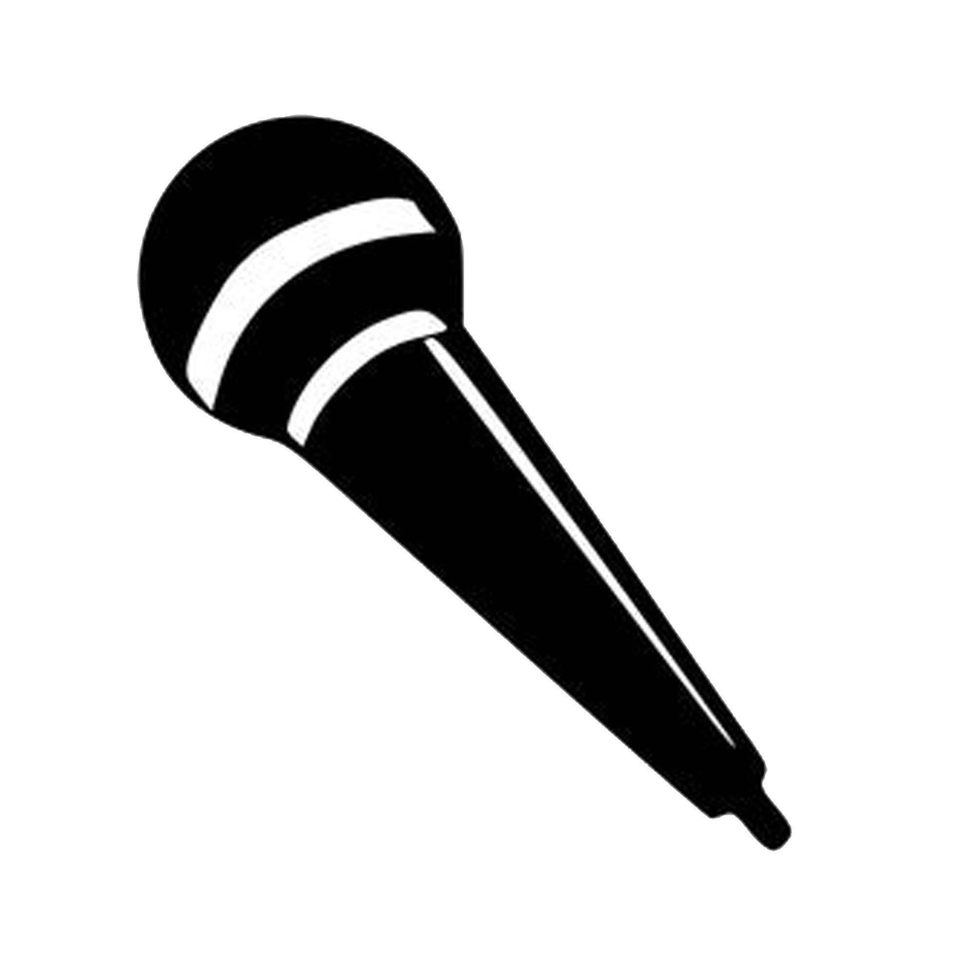 Microphone PSD - Microphone Outline Cut File - Microphone Clipart ...