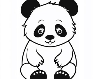 PANDA SVG, Cute PANDA Svg, Cartoon Panda Svg, Panda Clipart, Panda Svg ...