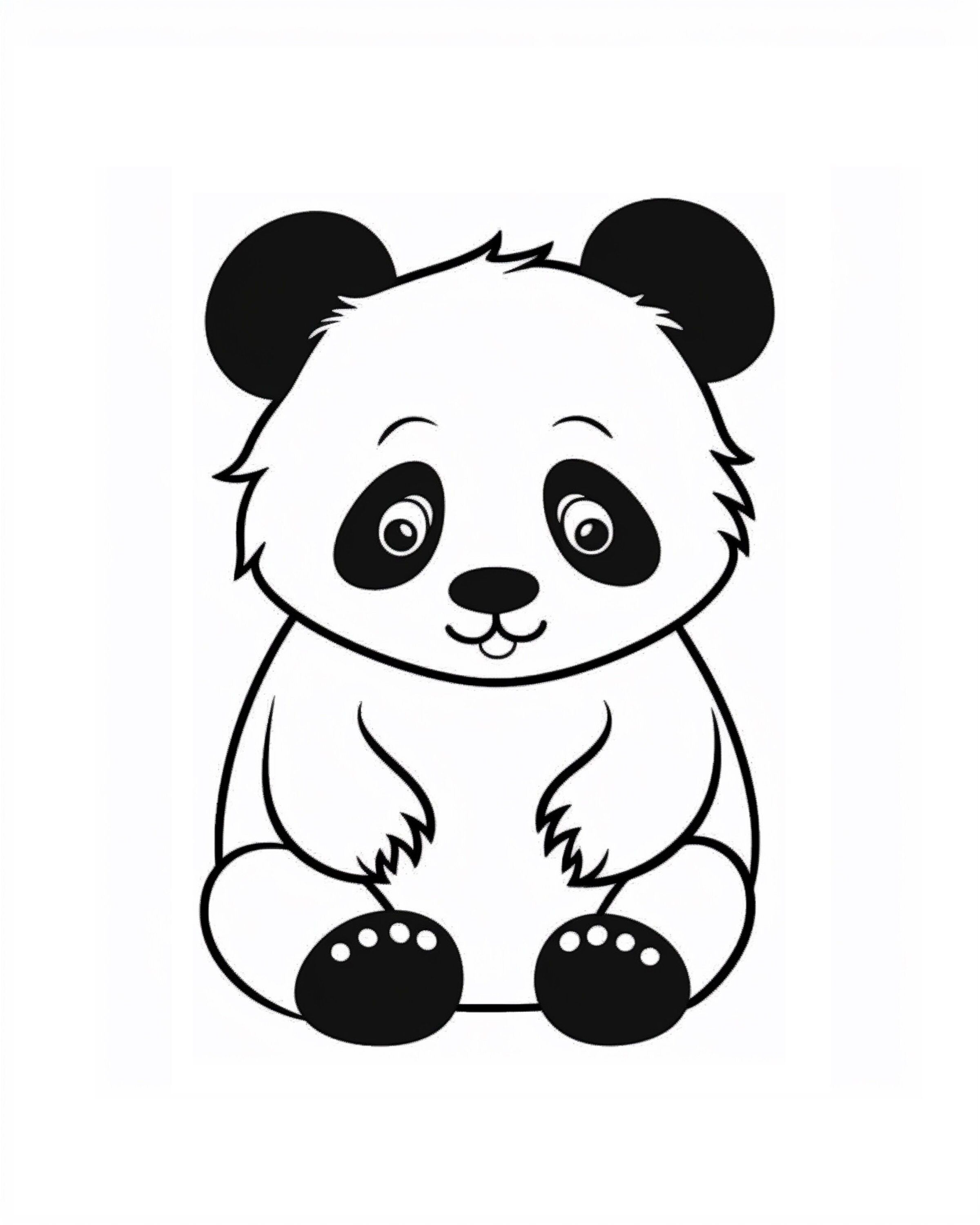 PANDA SVG, Cute PANDA Svg, Cartoon Panda Svg, Panda Clipart, Panda Svg ...
