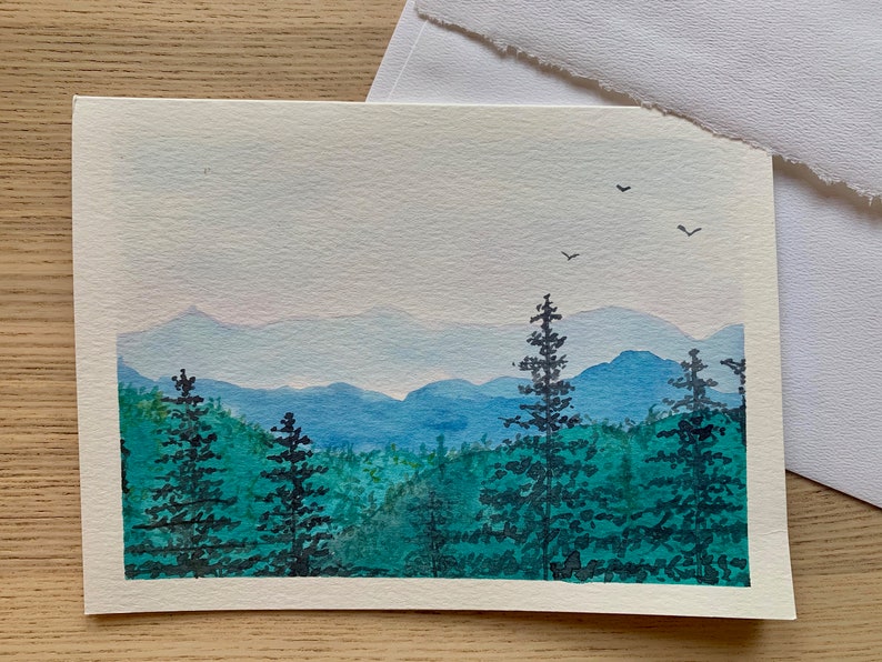 Blue Ridge Mountains Card - Etsy