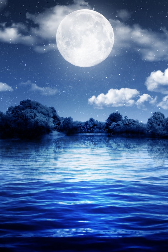 Moon Art Artwork | Etsy