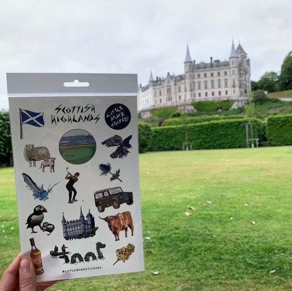Scottish Highlands Sticker Sheet - Etsy