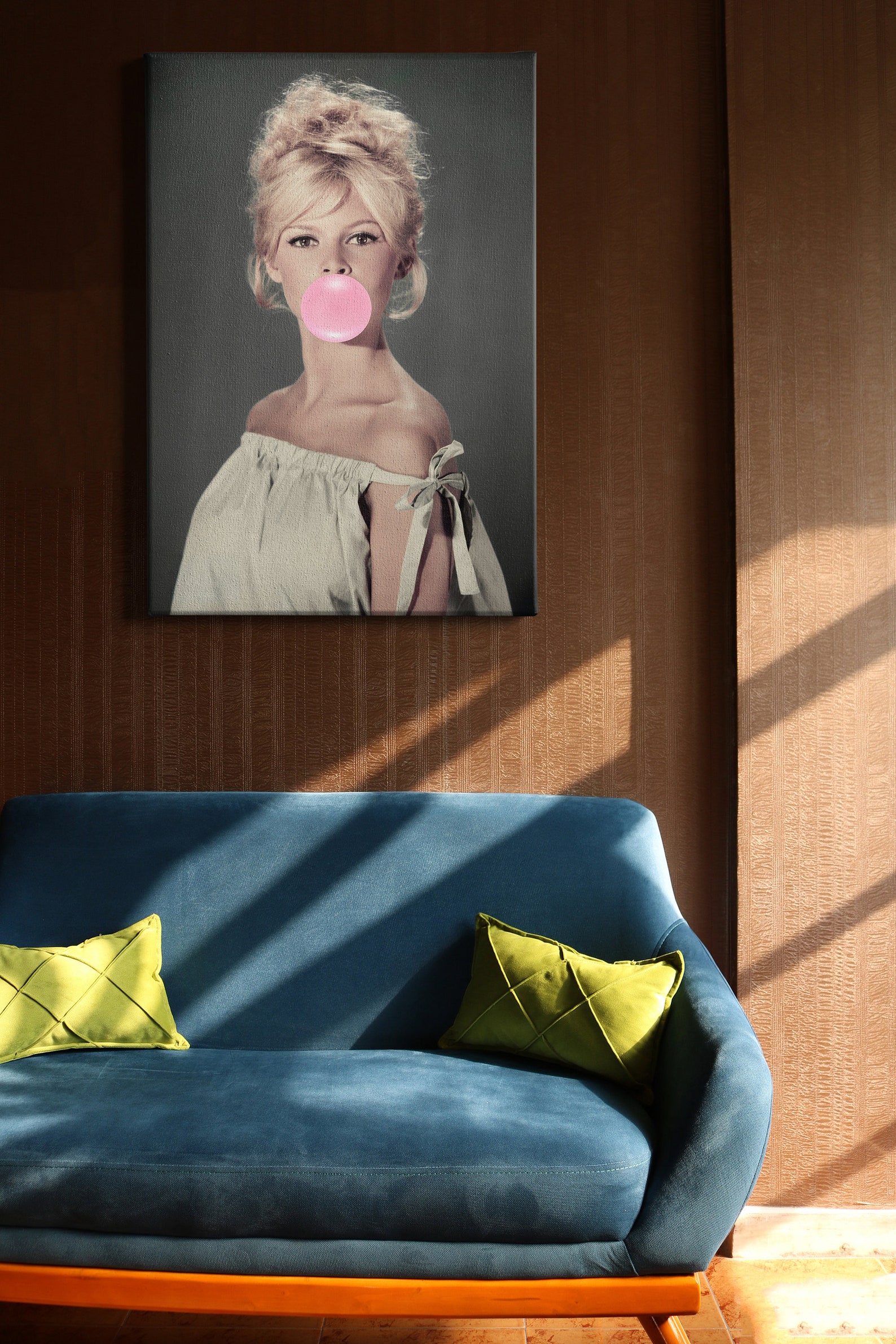 Brigitte Bardot Poster Chewing Gum Canvas Wall Art Home Decor Etsy