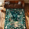 Soft Green Woodland Area Rug for Bedroom | Fairycore Woodland Nature ...
