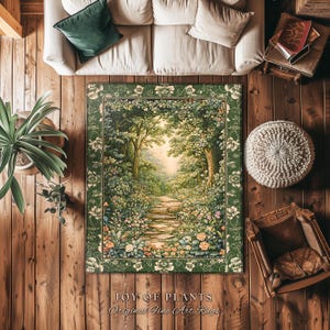 Mystic Garden Fairytale Landscape Area Rug | Fairycore Woodland Nature ...