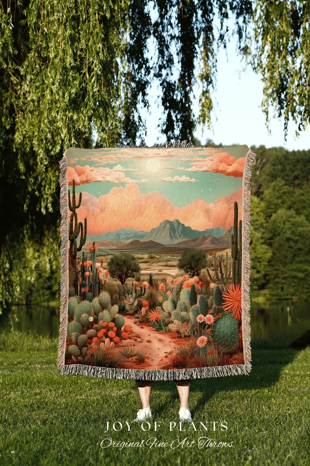 Desert Landscape Wall Art Woven Tapestry Wall Hanging Desert - Etsy