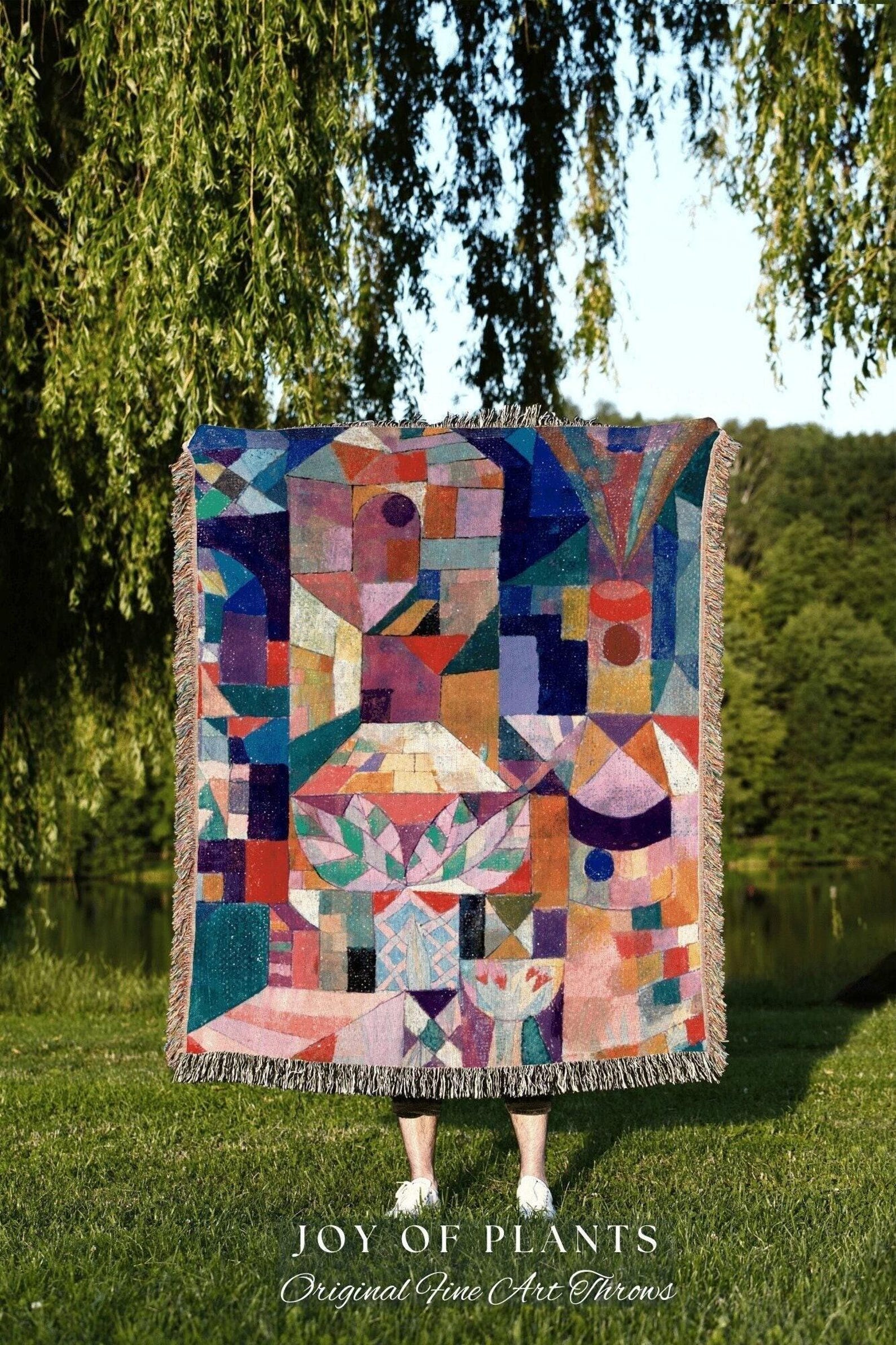 Colorful Blanket Abstract Wall Art | Modern Art Throw Blanket ...