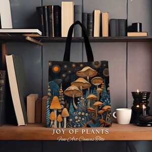 Fairycore Mushroom Bag | Eclectic Aesthetic Gift for Forager Fairy Core Toadstool Tote Woven ...