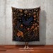 Dark Cottagecore Crow Tapestry Woven | Raven Wall Art Blanket Woven ...