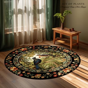 Woodland Birds Cottagecore Rug | Crowcore Bedroom Decor William Morris ...