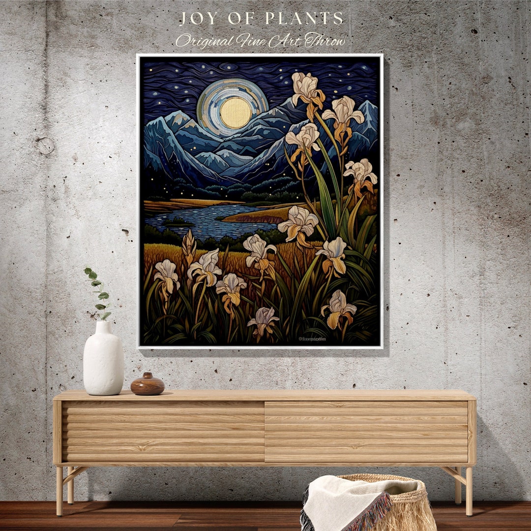 Iris Birth Flower February Birthday Custom Gift Woven - Etsy