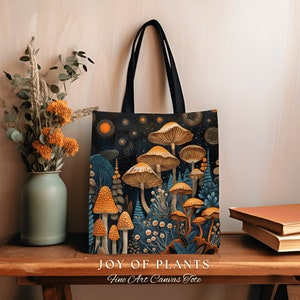 Fairycore Mushroom Bag | Eclectic Aesthetic Gift for Forager Fairy Core Toadstool Tote Woven ...