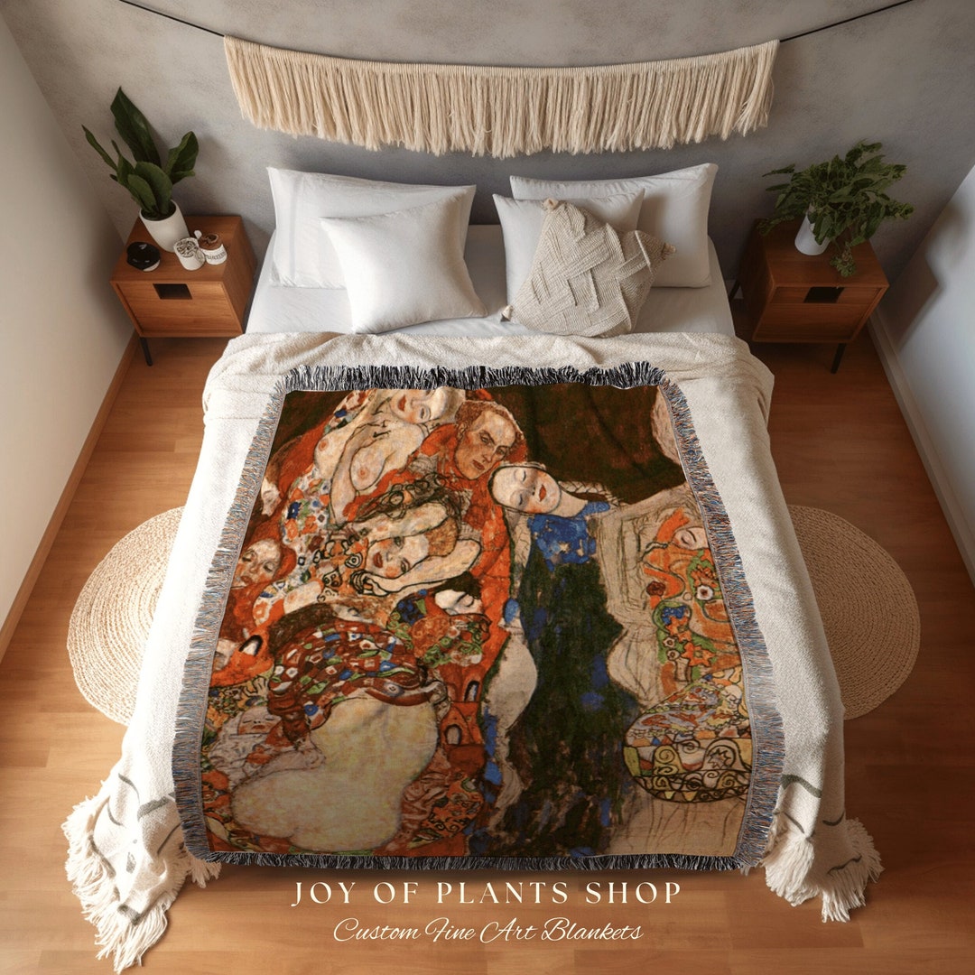Gustav Klimt 'the Bride' Painting Woven Blanket Fine Art | Gustav Klimt ...