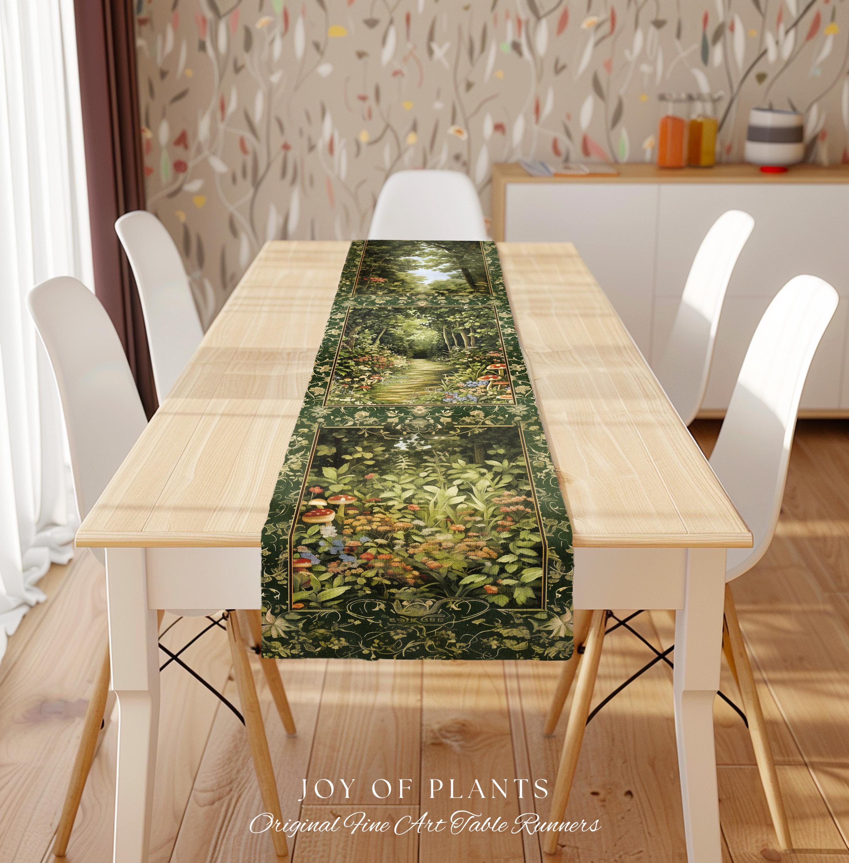 Natural Plants Ethereal Folklore Table Runner | Woodland Fairy Inspired ...