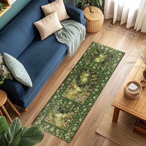 Natural Plants Ethereal Folklore Area Rug | Woodland Fairy Inspired ...