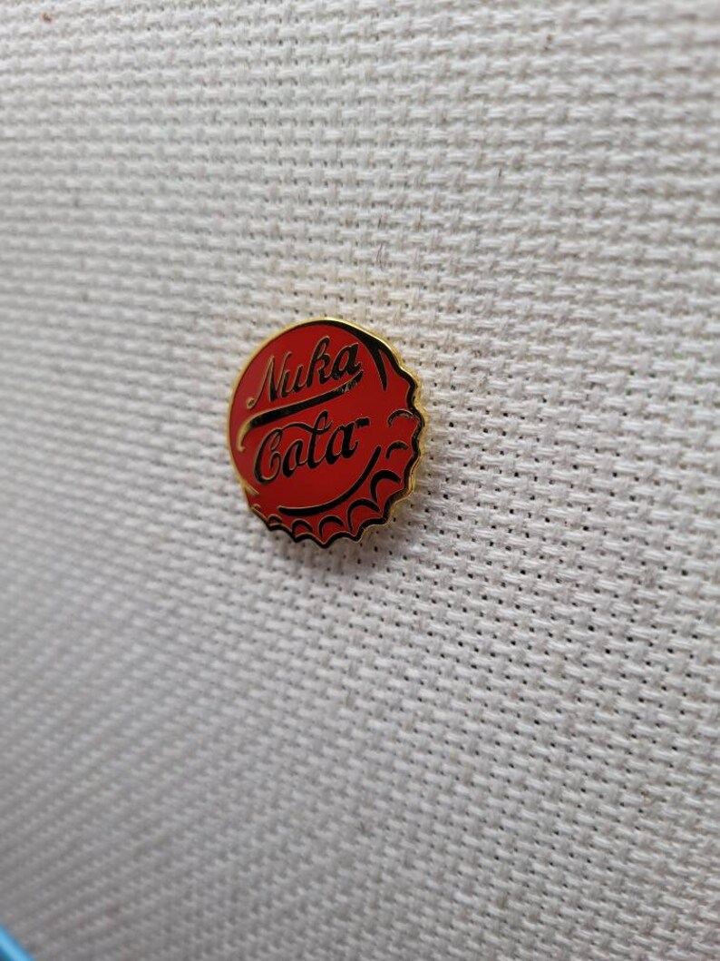 Nuka Cola Bottle Cap Fallout Enamel Brooch Magnet Needle Minder - Etsy