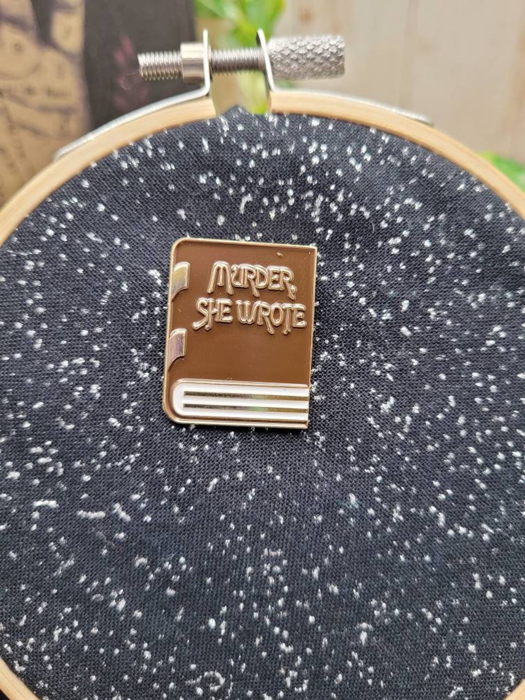 Murder She Wrote Book Enamel Brooch Magnet Needle Minder - Etsy