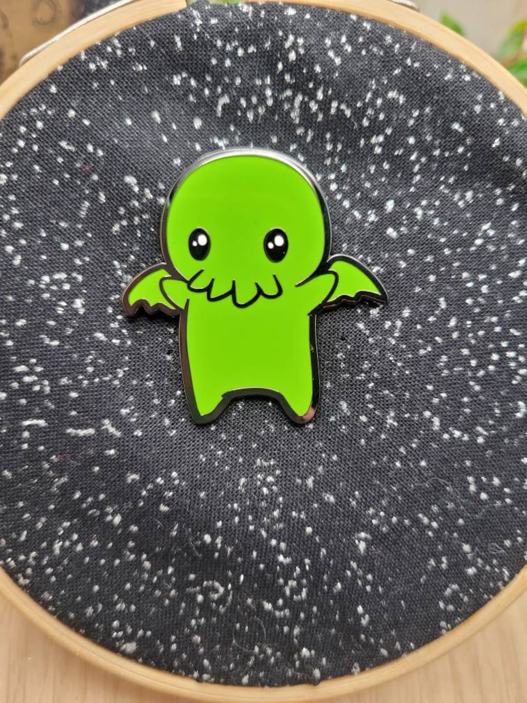 Happy Chibi Cthulhu Enamel Brooch Magnet Needle Minder - Etsy