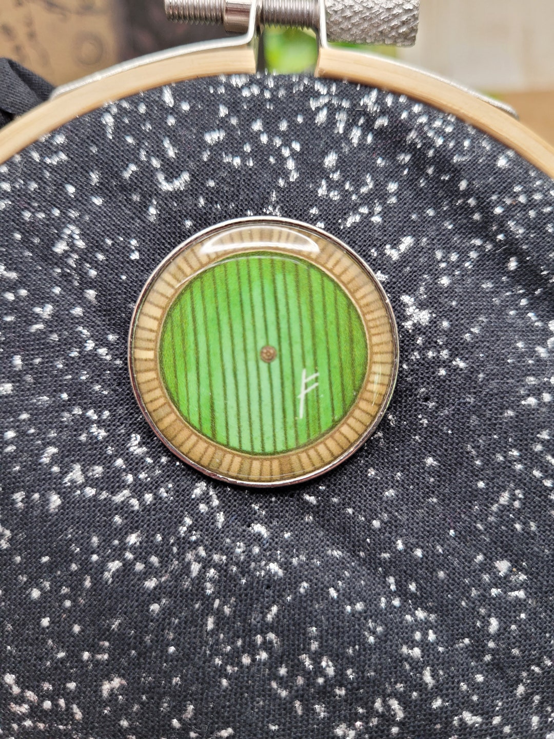 Bilbo Baggins Hobbit Door With Rune Brooch Magnet Needle Minder - Etsy