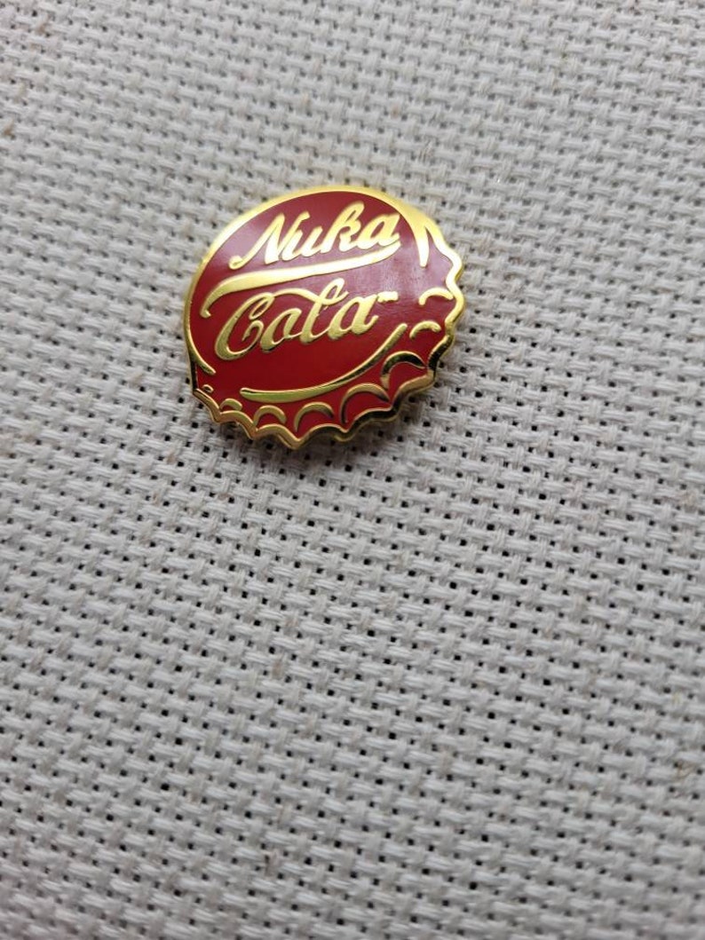 Nuka Cola Bottle Cap Fallout Enamel Brooch Magnet Needle Minder - Etsy
