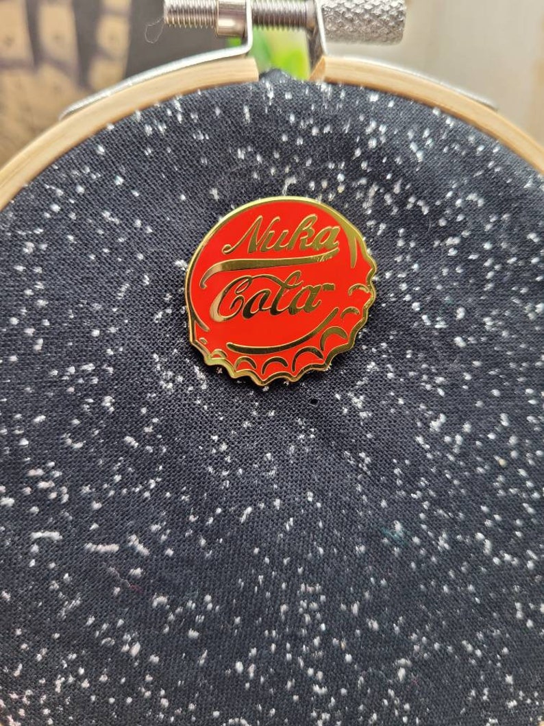 Nuka Cola Bottle Cap Fallout Enamel Brooch Magnet Needle Minder - Etsy