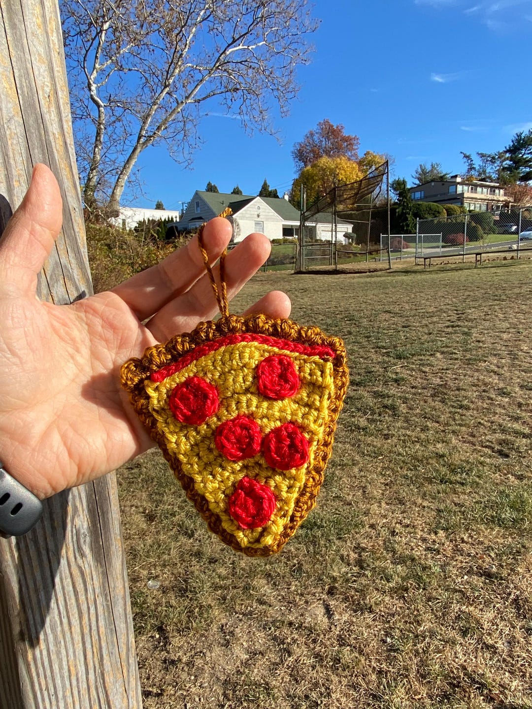 Pepperoni Pizza Christmas Tree Ornament - Etsy