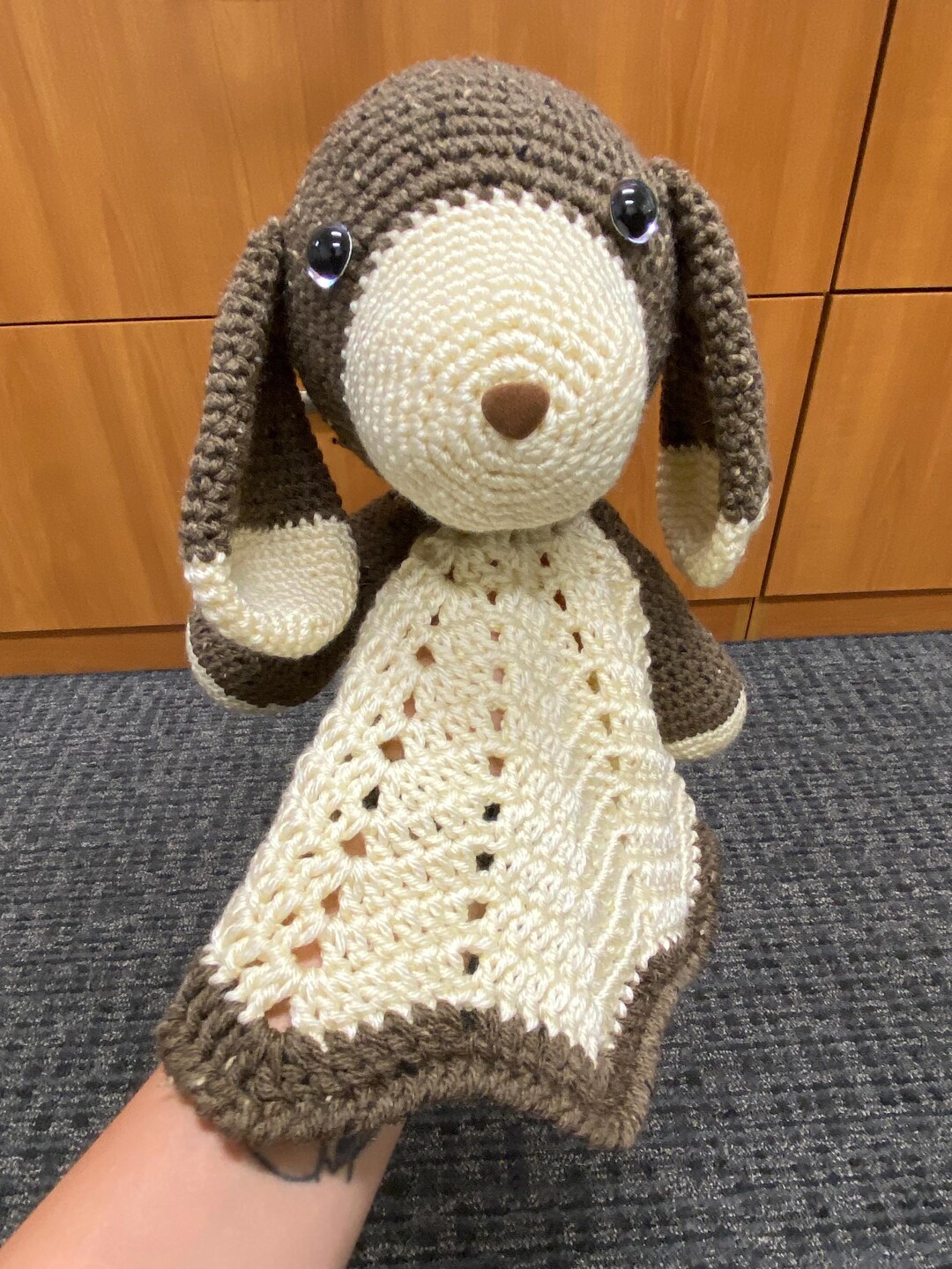Crochet Dog Lovey Blanket - Etsy