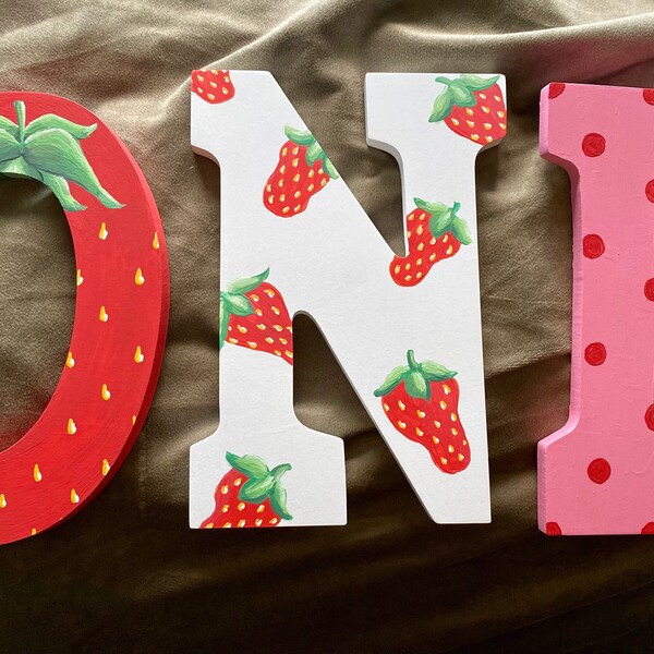 Painted Wood Letters - Etsy