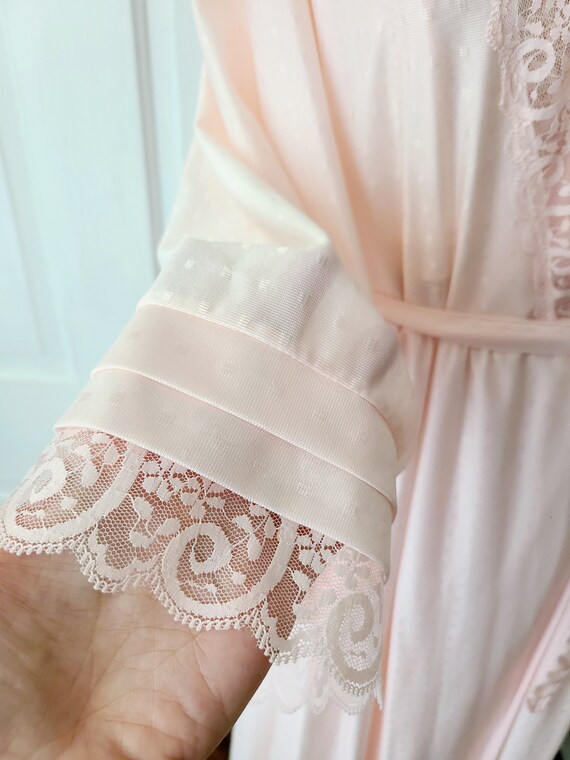 Romantic Vintage Ballet Pink Nightgown Peignoir Set Gem