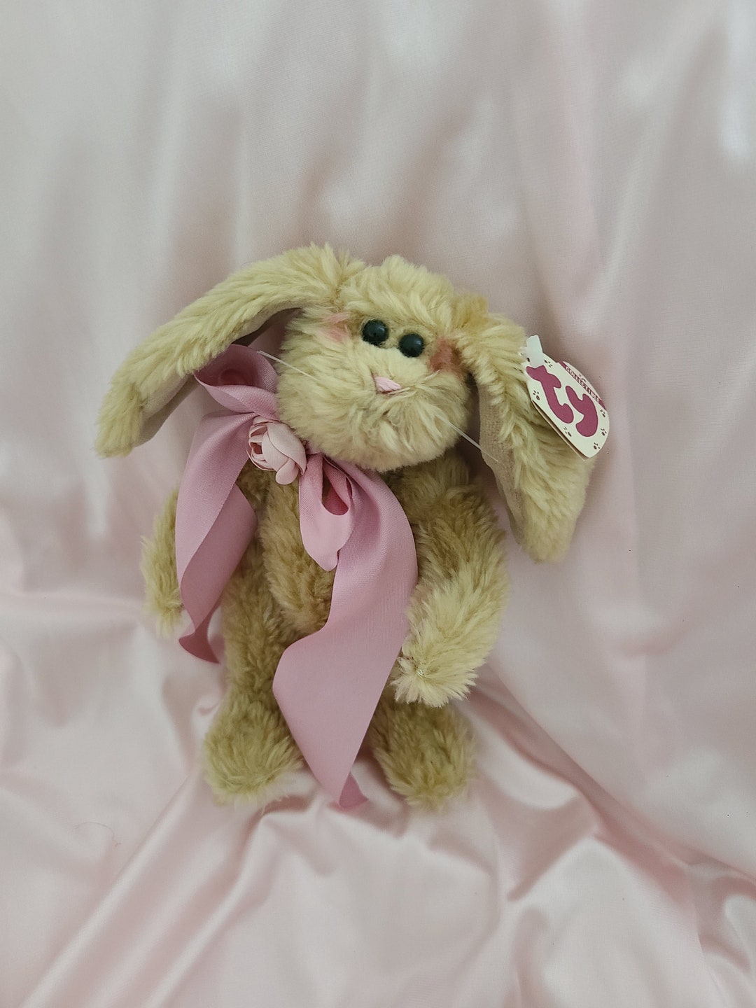 Reworked Vintage Ty Bunny Shelby Shabby Chic Rabbit Jointed - Etsy