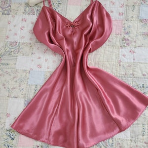 Vintage Satin Coquette Teddy Step-in Negligee Playsuit Romper - Etsy