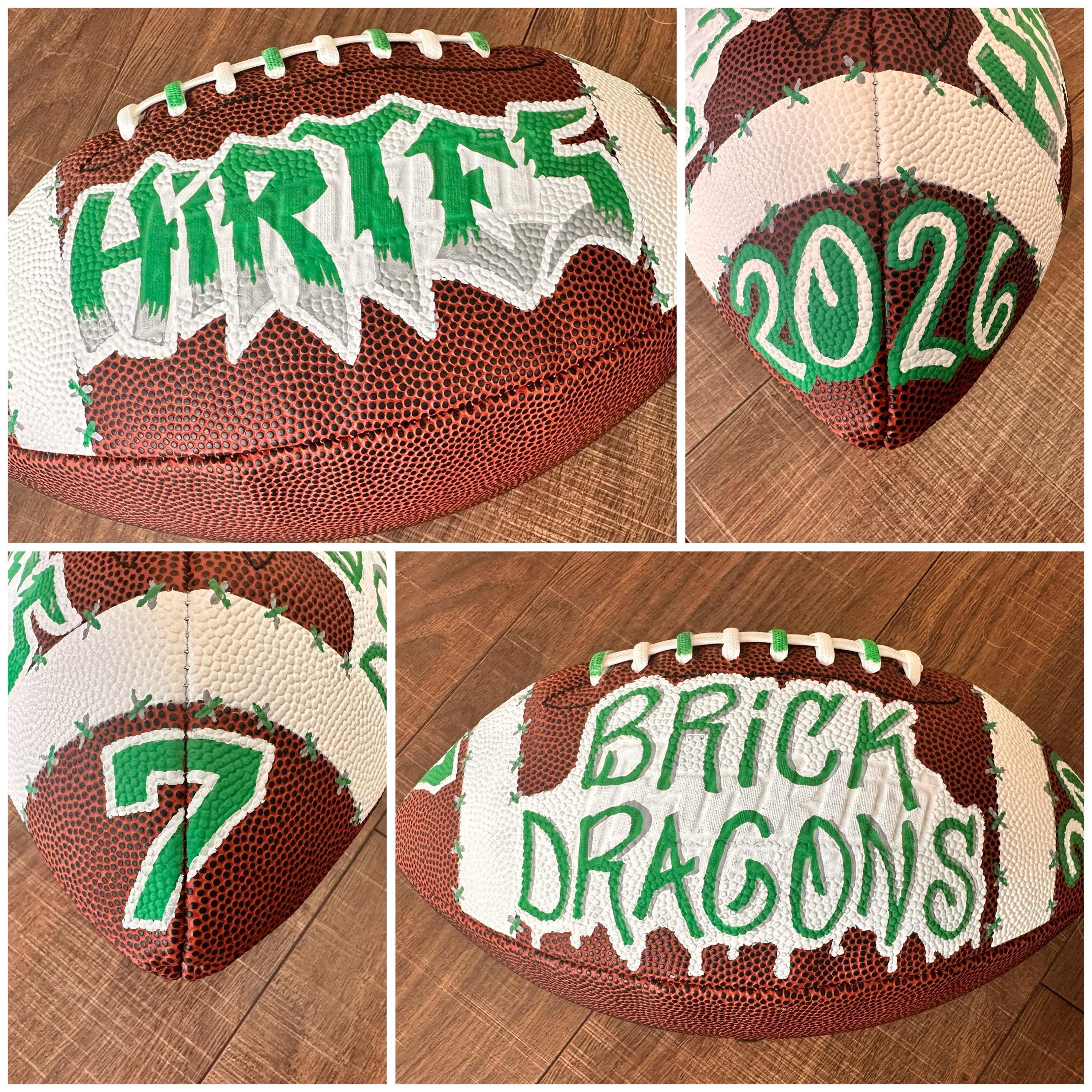Custom Hand Painted Football - Etsy