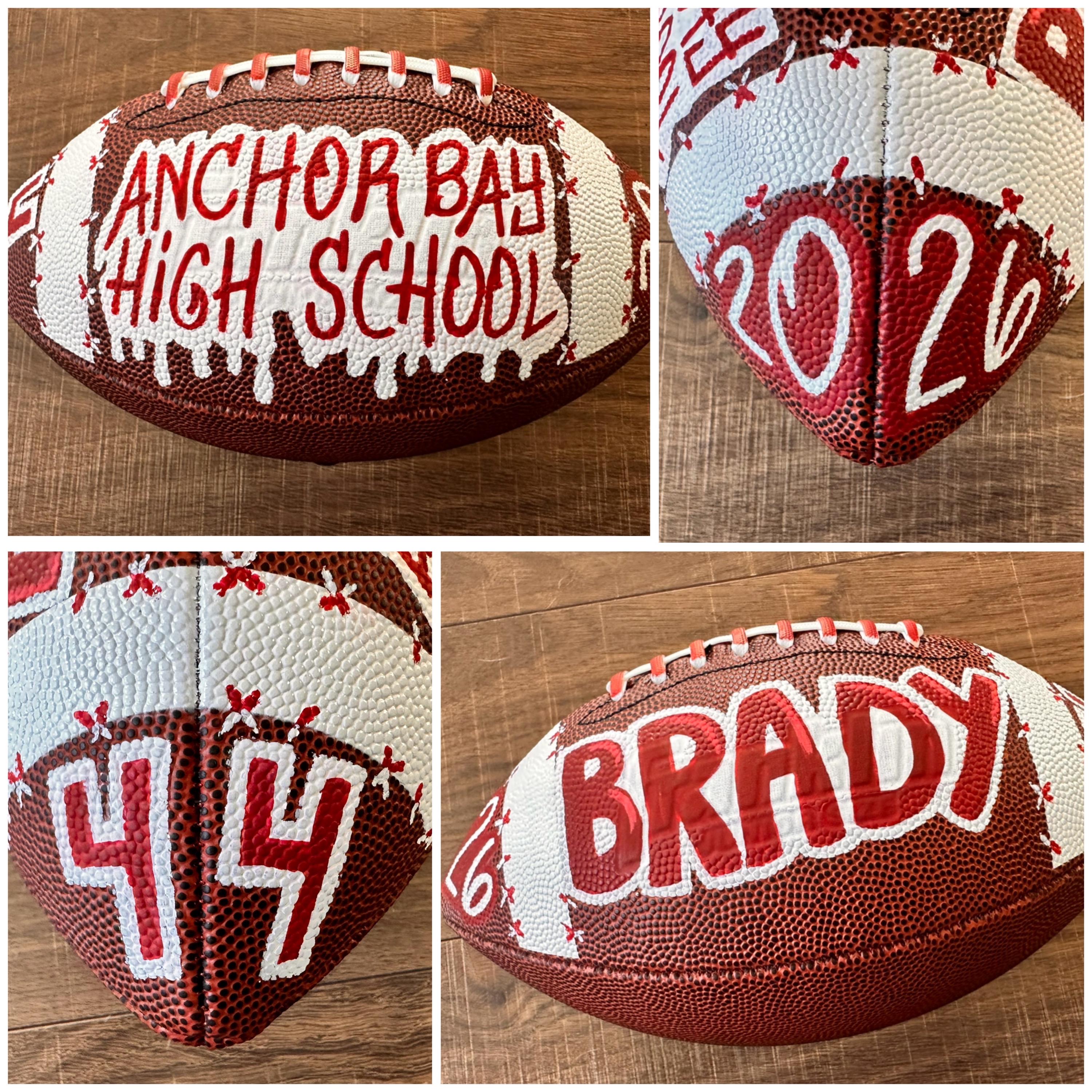 Custom Hand Painted Football - Etsy