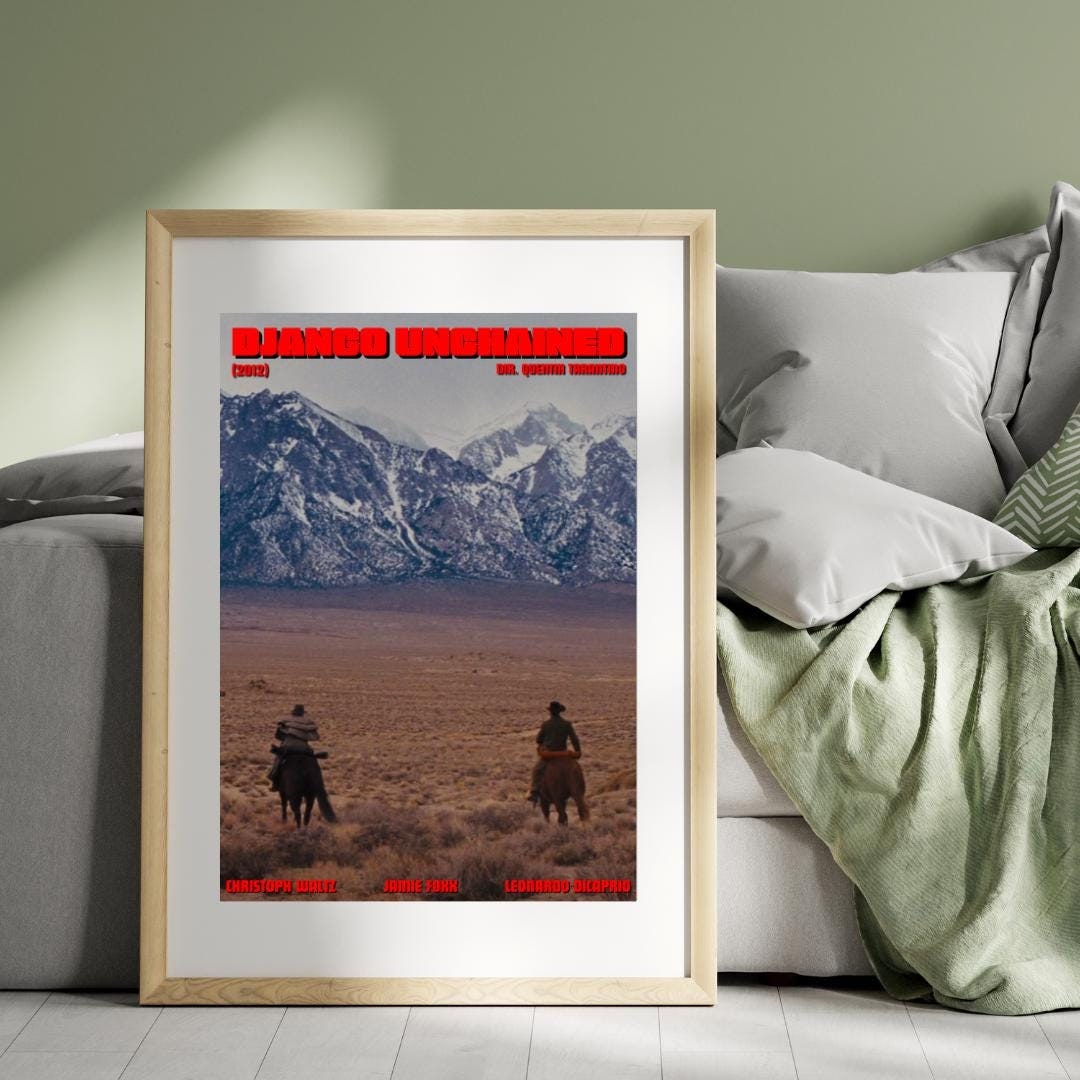 A4 Django Unchained Movie Digital Download Poster | High-resolution ...