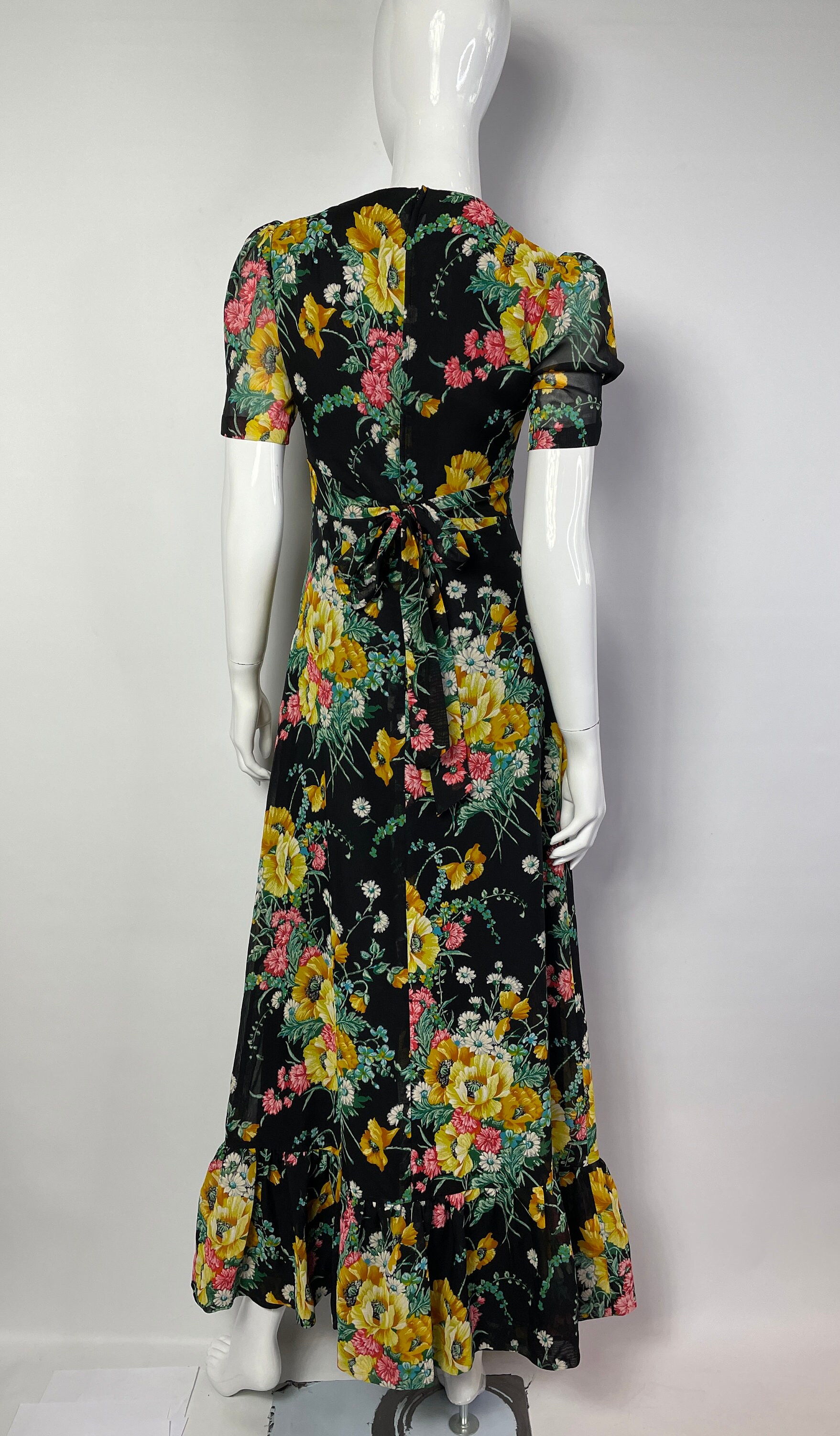 Vintage Floral Maxi Dress 1970s, Boho Dress, 70s Dress, Hippie Dress ...