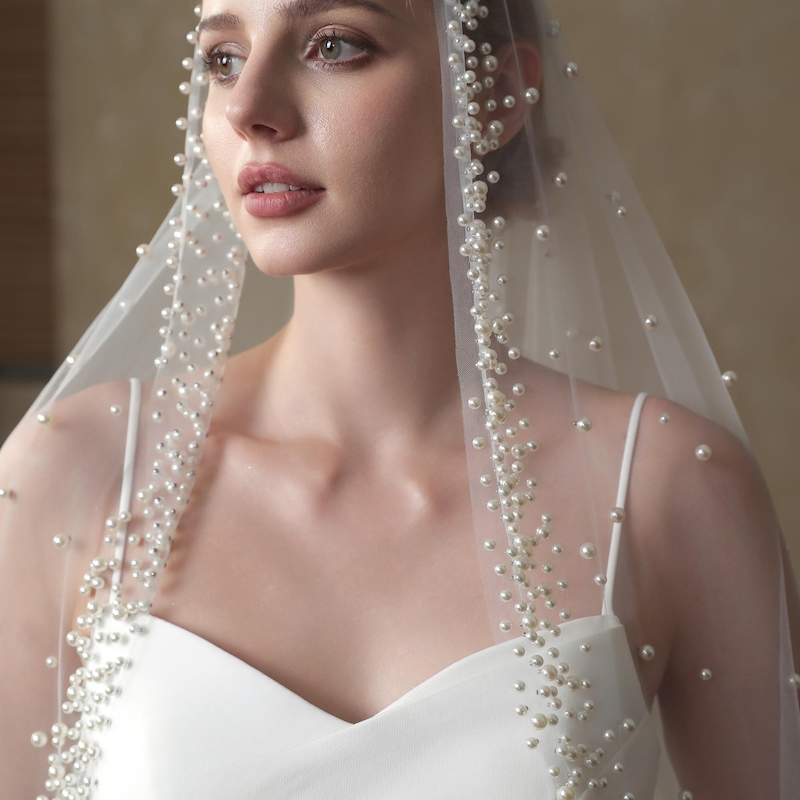 Unique Wedding Veil Long - Etsy