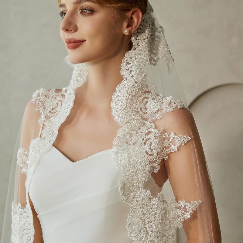 Antique Lace Veil - Etsy