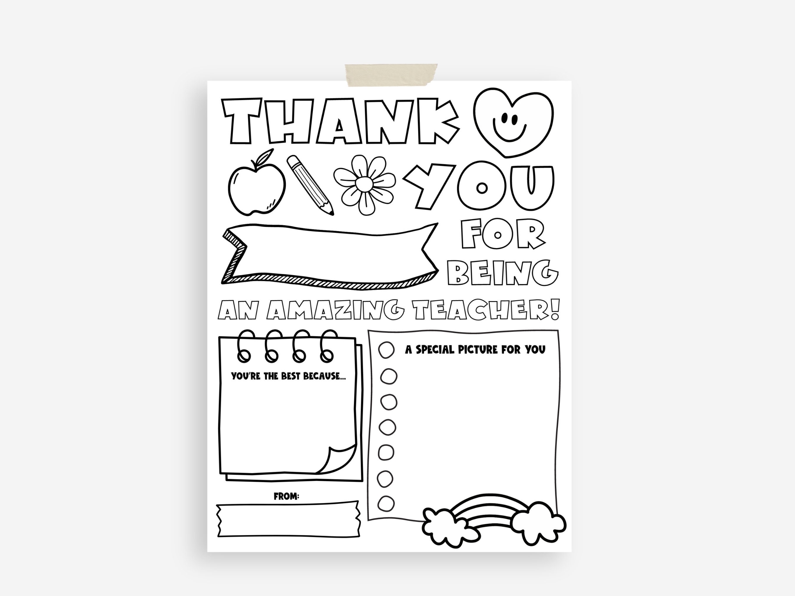 Teacher Appreciation Gift, Teacher Thank You Gift, End of Year Gift ...