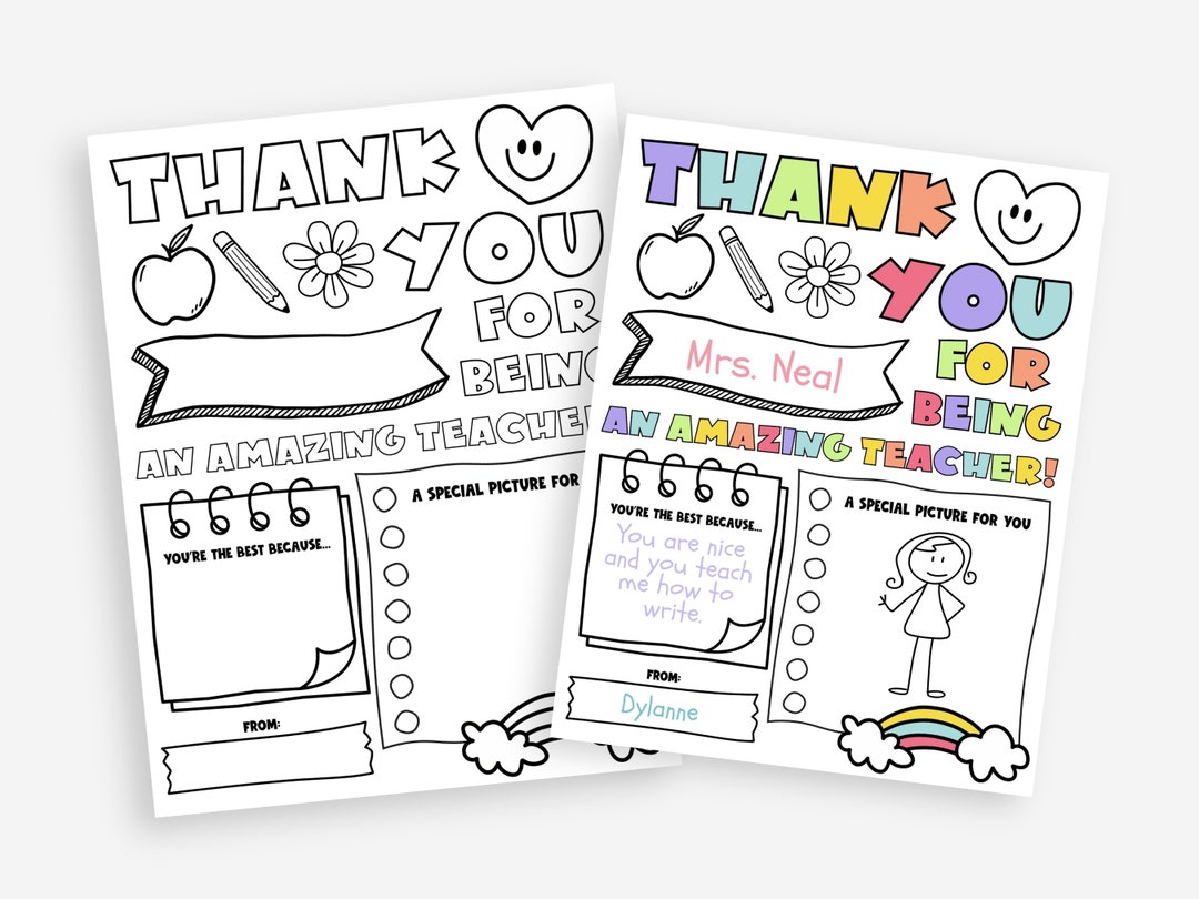 Teacher Appreciation Gift, Teacher Thank You Gift, End of Year Gift ...