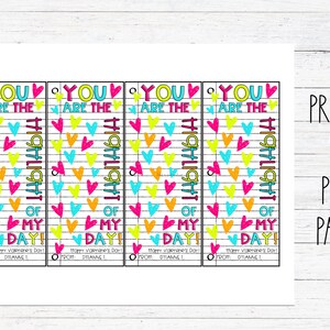 Highlighter Valentine Printable You Are the Highlight of My Day School ...