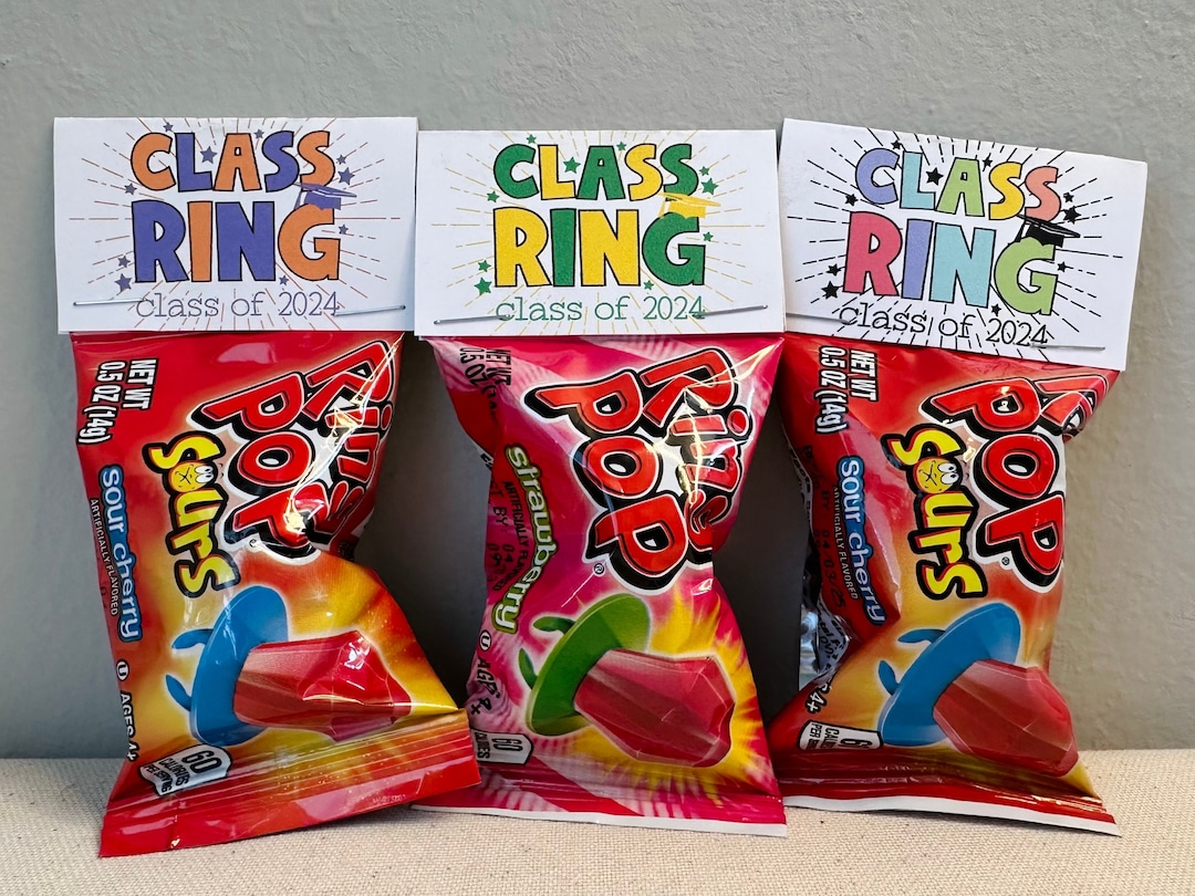 Class of 2025 Kindergarten Graduation Class Ring Gift Tags, Graduation ...