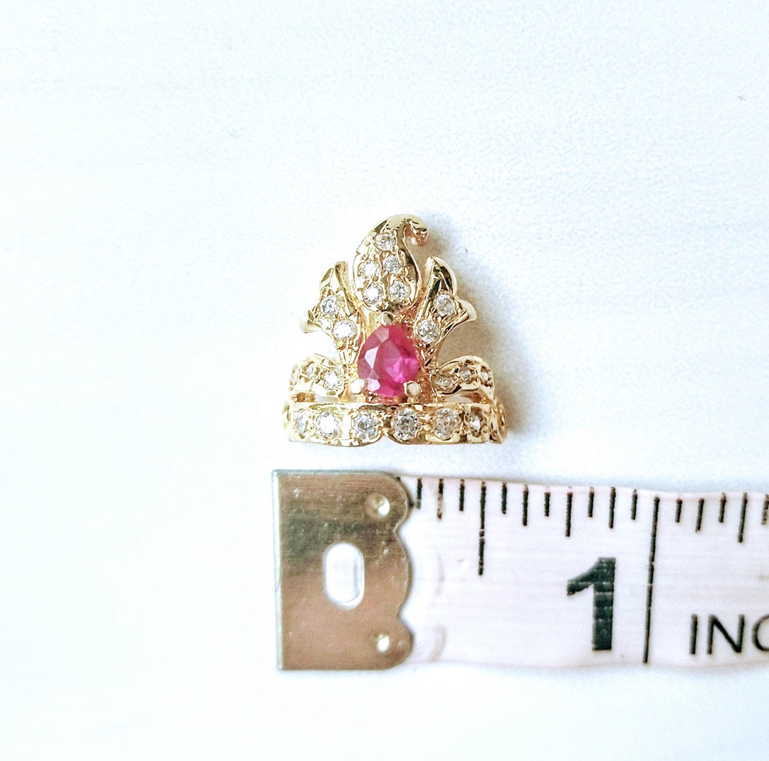 Tiny Golden Diamante Tiara Crown (miniature) - Etsy
