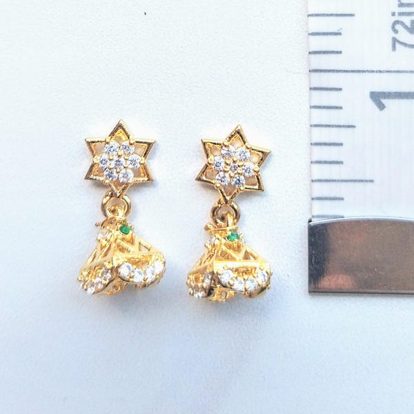 Flat Back Jhumkas - Etsy