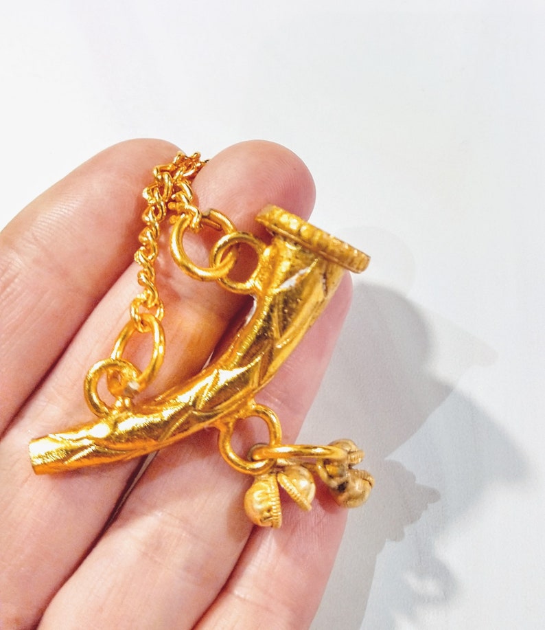 Gold Bugle Horn miniature - Etsy