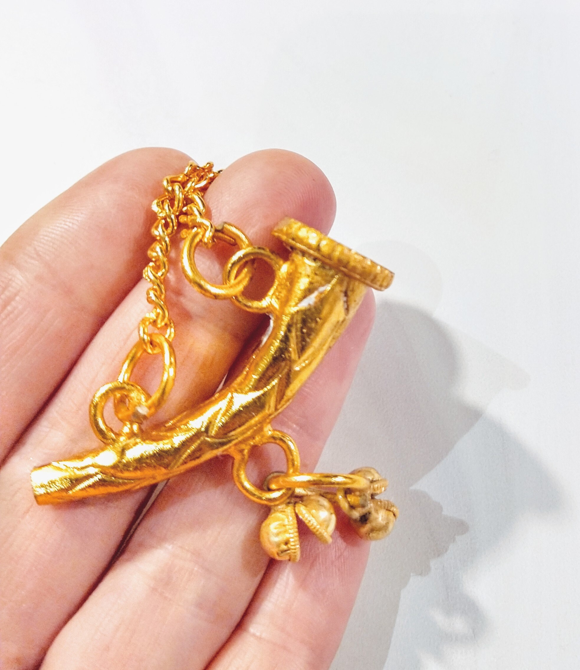 Gold Bugle Horn miniature - Etsy