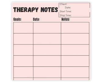 Occupational Therapy SOAP Note Occupational Therapy SOAP Note - Etsy