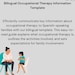 Bilingual Occupational Therapy Info Template | English and Spanish ...
