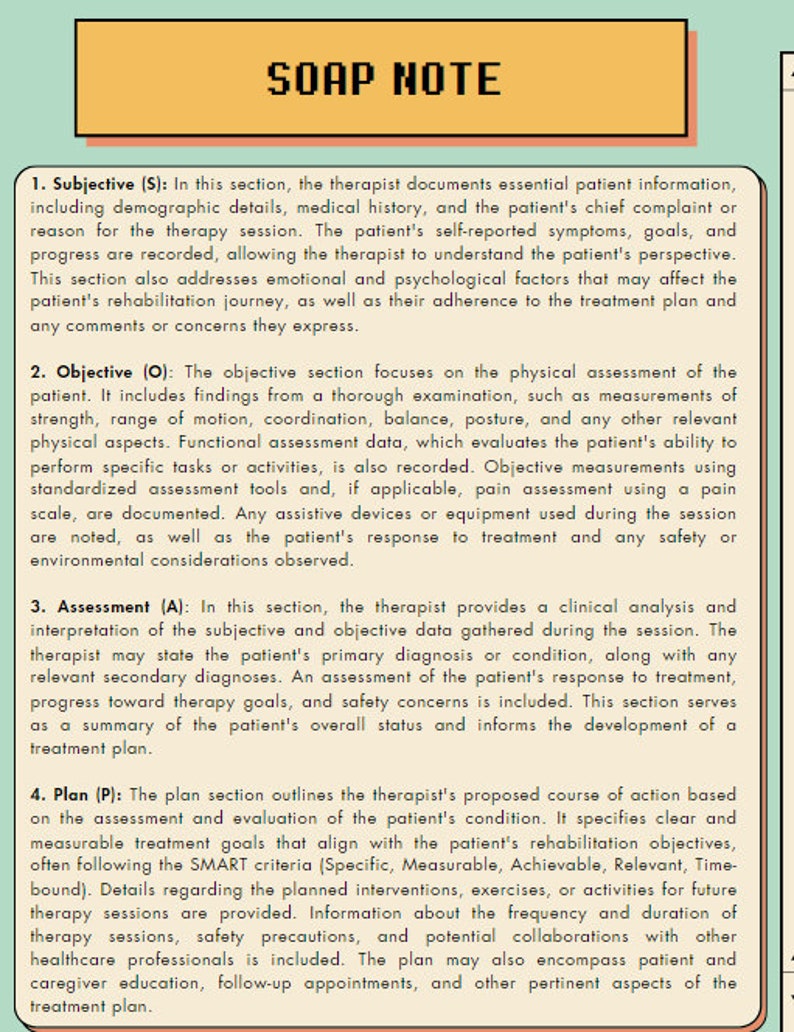 Occupational Therapy SOAP Note, Occupational Therapy SOAP Note Quick ...